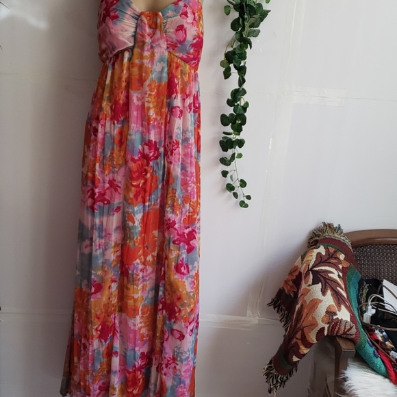 Vasna Desire | Dresses | Vasna Desire Floral Spaghetti Straps Maxi ...